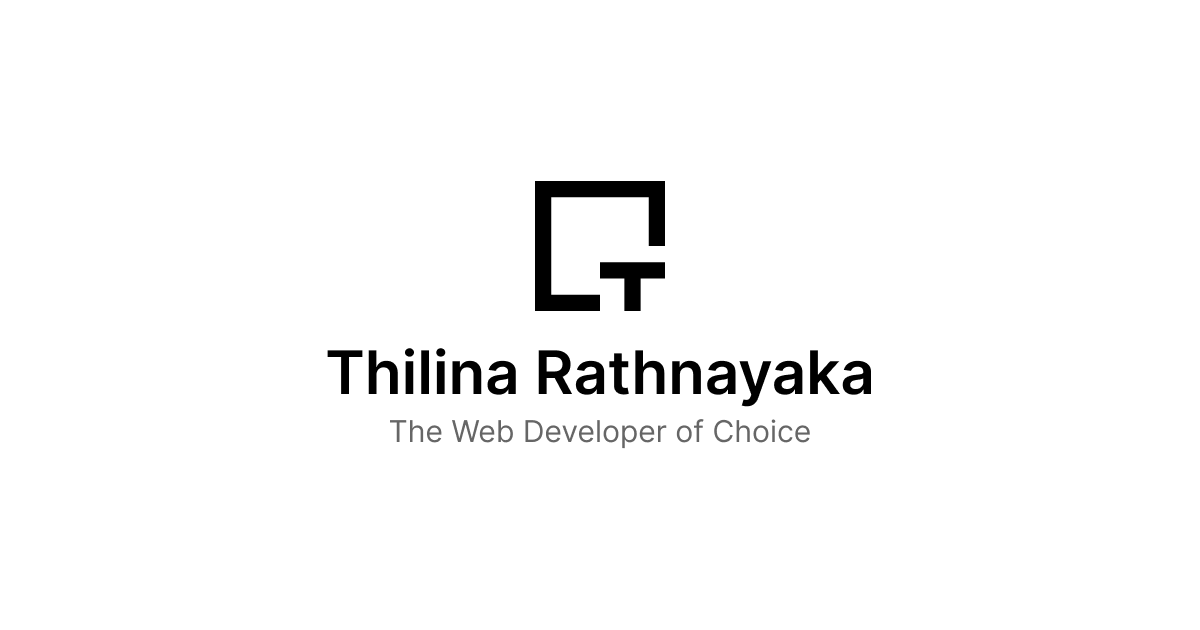 Thilina Rathnayaka's Blog